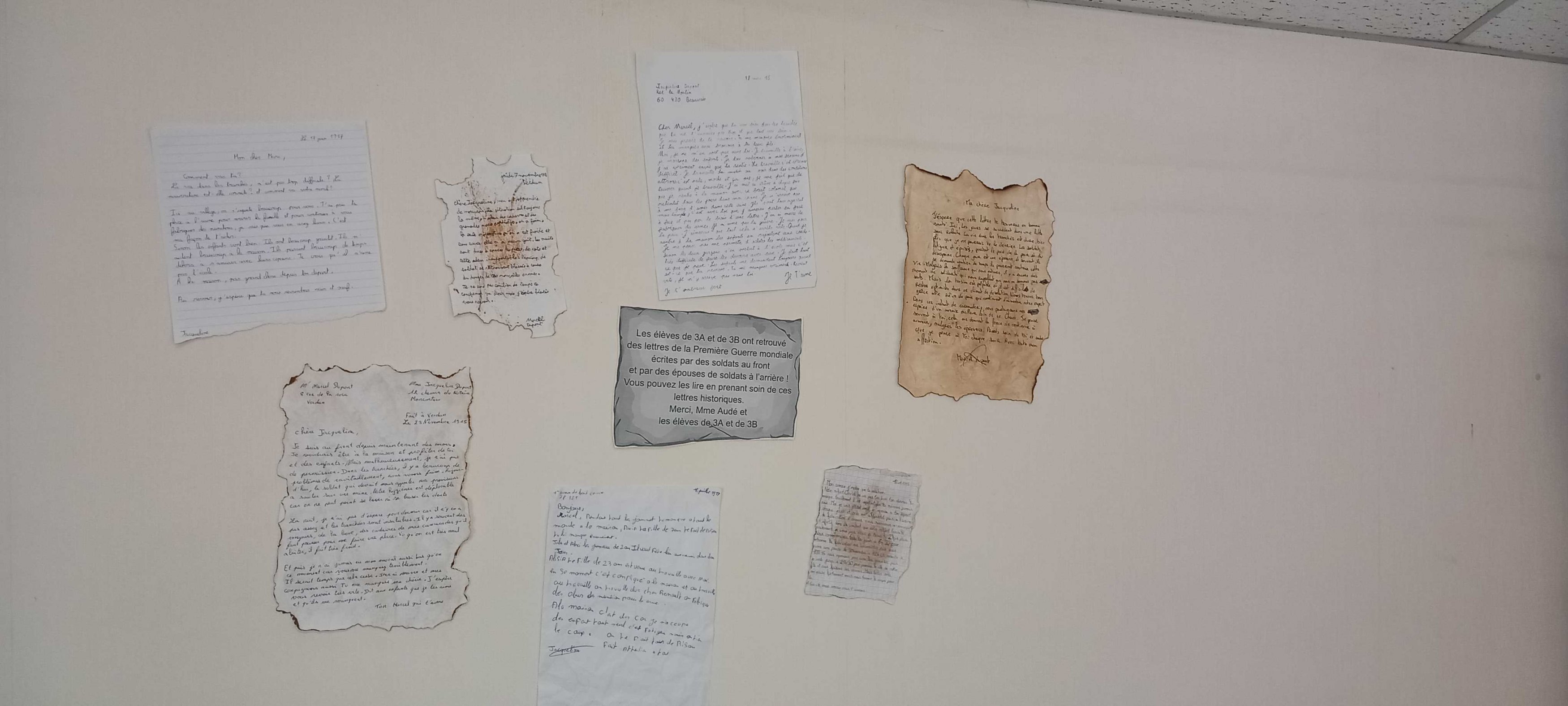 Lettres de Poilus - Site du Collège Isaac de Razilly à Saint Jean de ...