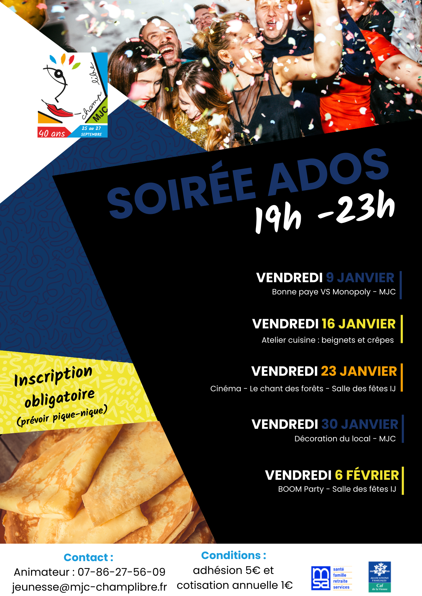 Programme MJC période scolaire du 5 janvier au 6 février - Site du ...