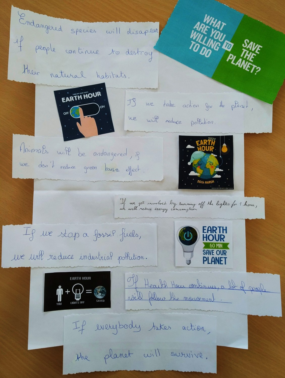 Earth Hour vu par les élèves de 3C en anglais - Collège Léopold ...
