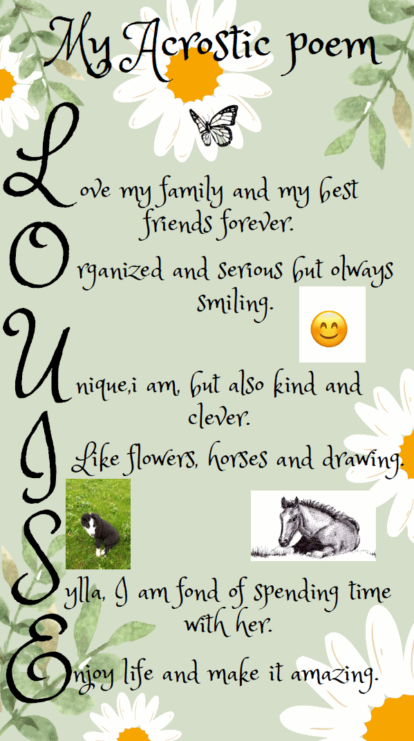 ACROSTIC POEMS_4E LCE ENGLISH - Site du collège de la Trézence de ...