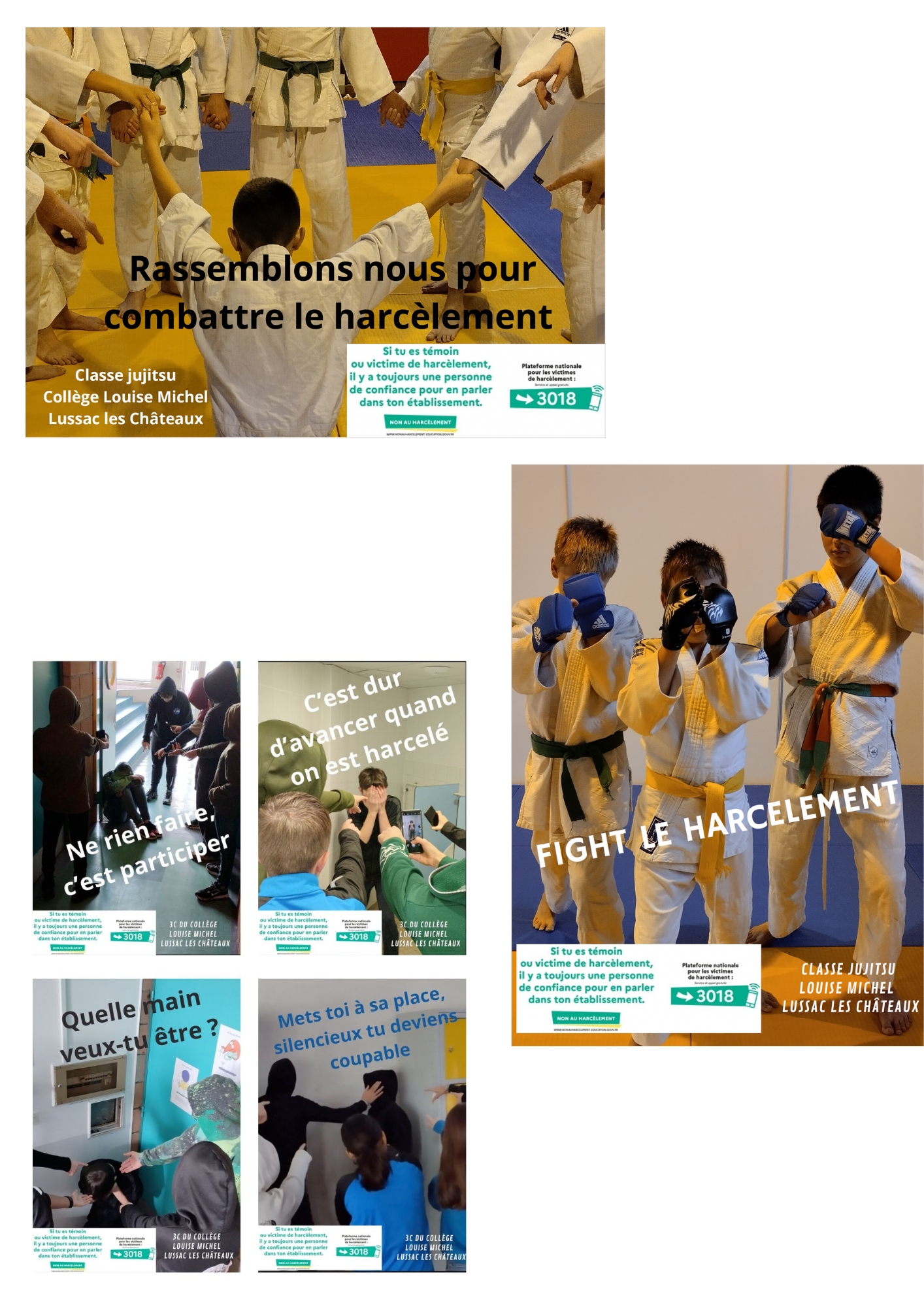 9 novembre 2023 : Journée Nationale de Lutte contre le harcèlement à l'école - Collège Louise ...