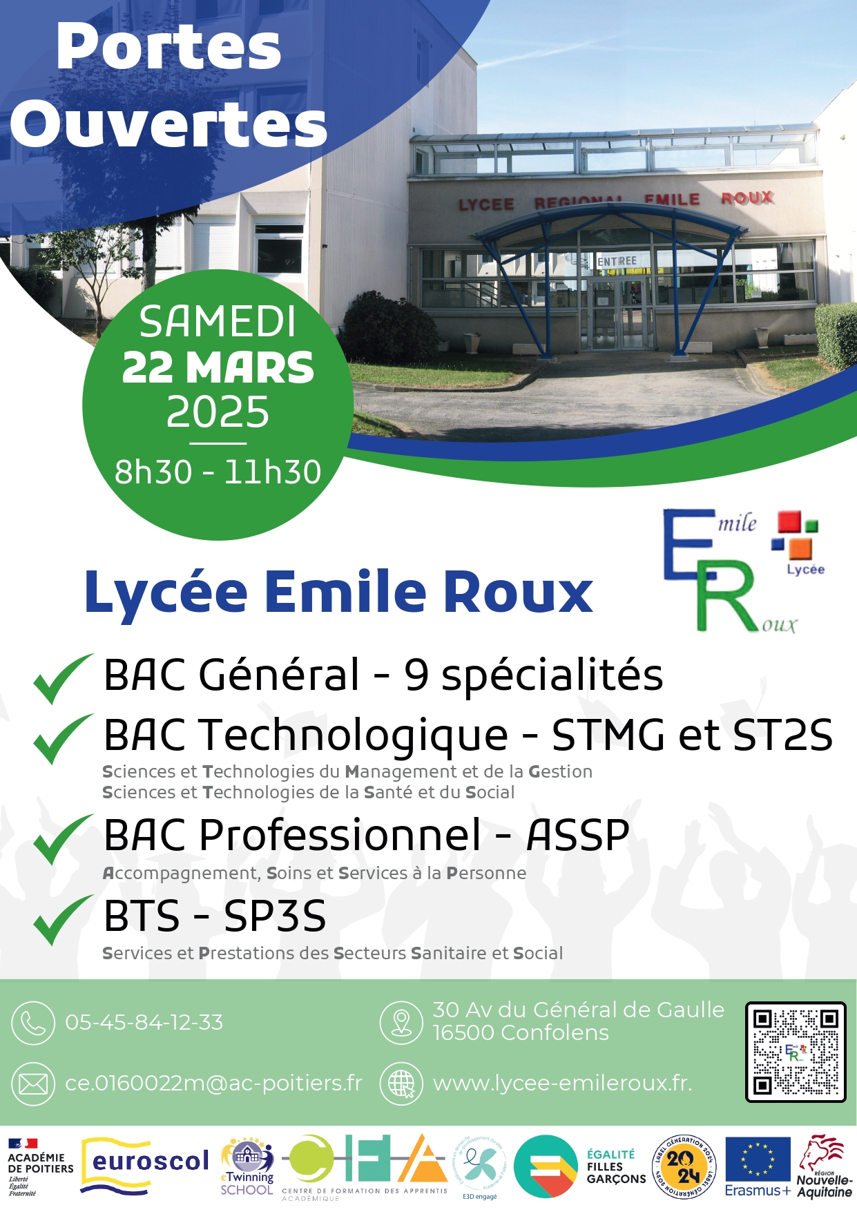 Opération Portes Ouvertes - Lycée Emile Roux, Confolens - Samedi 22 ...