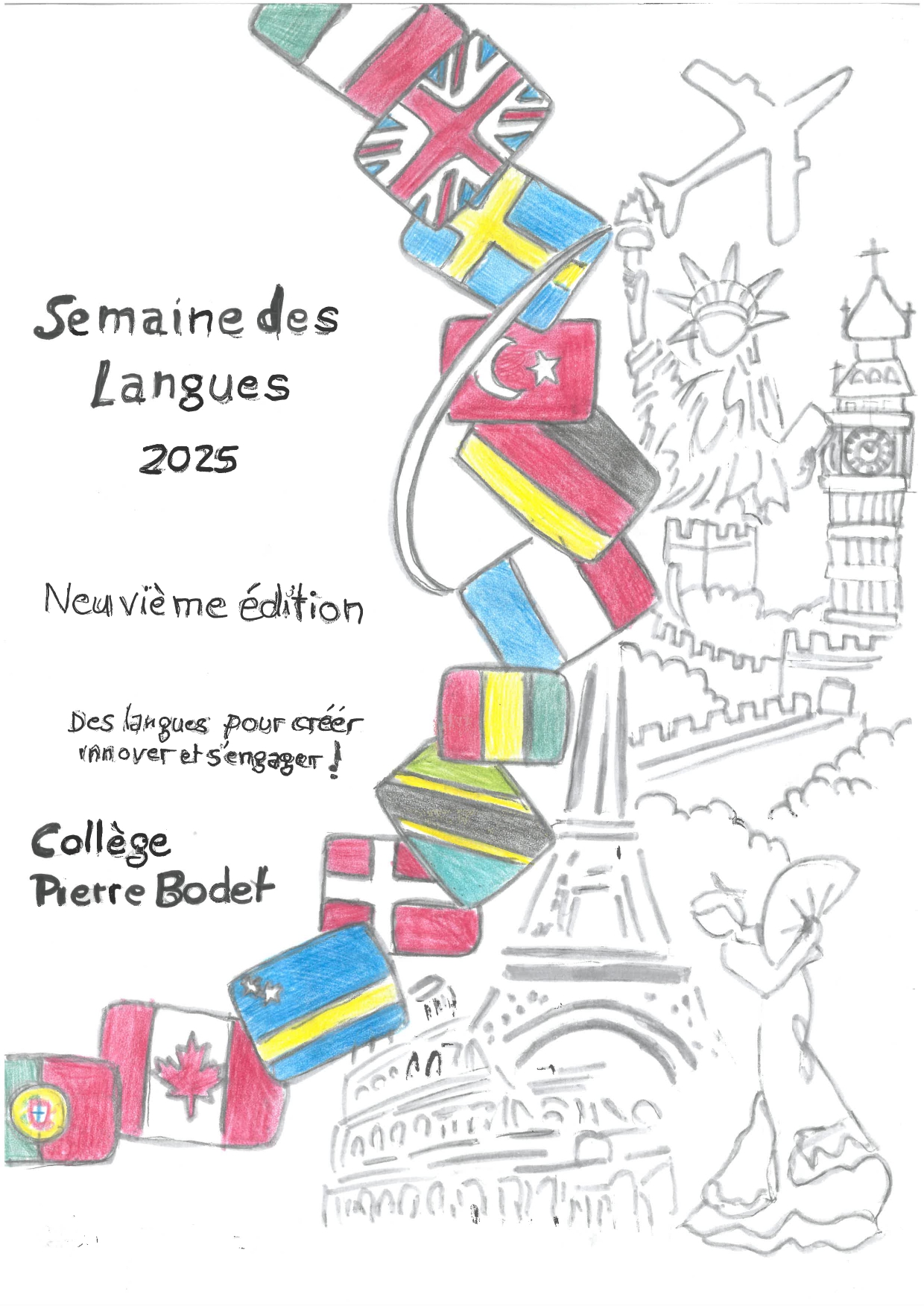 Affiche Semaine des Langues 2025 - Collège Pierre Bodet - Angoulême ...