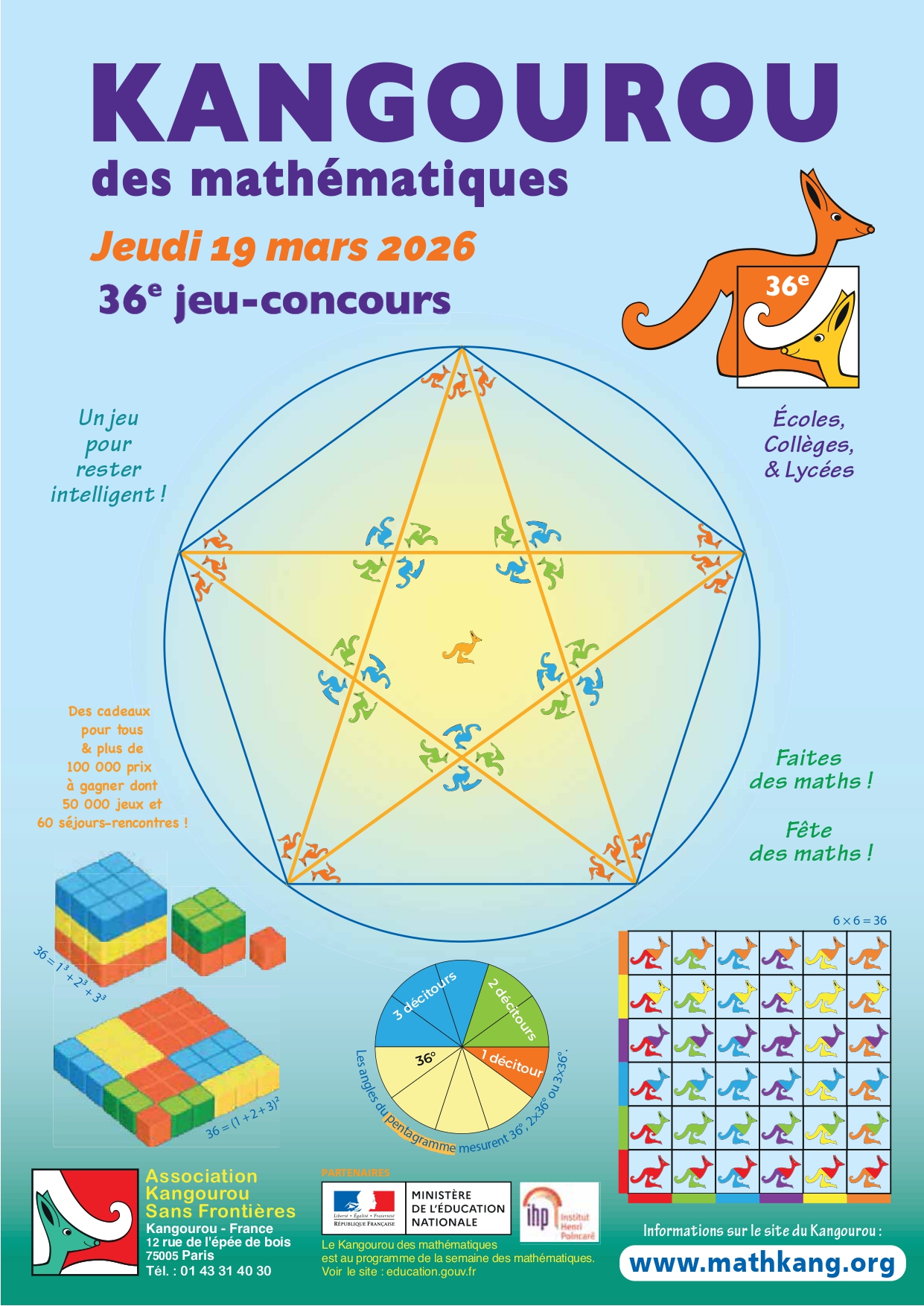 Club de maths : inscription pour le concours Kangourou ! - Collège ...