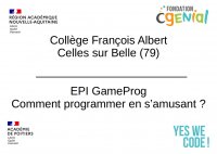 Projet "Concours Yes We Code" - Collège François Albert - Pédagogie ...